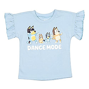 Bluey Bingo and Friends Toddler Girls 3 Pack Graphic T-Shirt Blue/Grey/Pink 2T