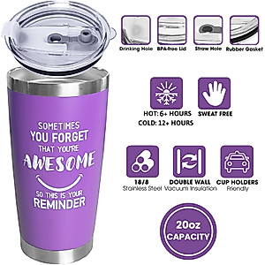 Inspirational Gifts for Women - Inspirational Tumbler - 20oz Tumbler Inspirational Thank You Gifts for Women, Mom, Wife, Friend - Appreciation,Graduation - Funny Coffee Tumbler