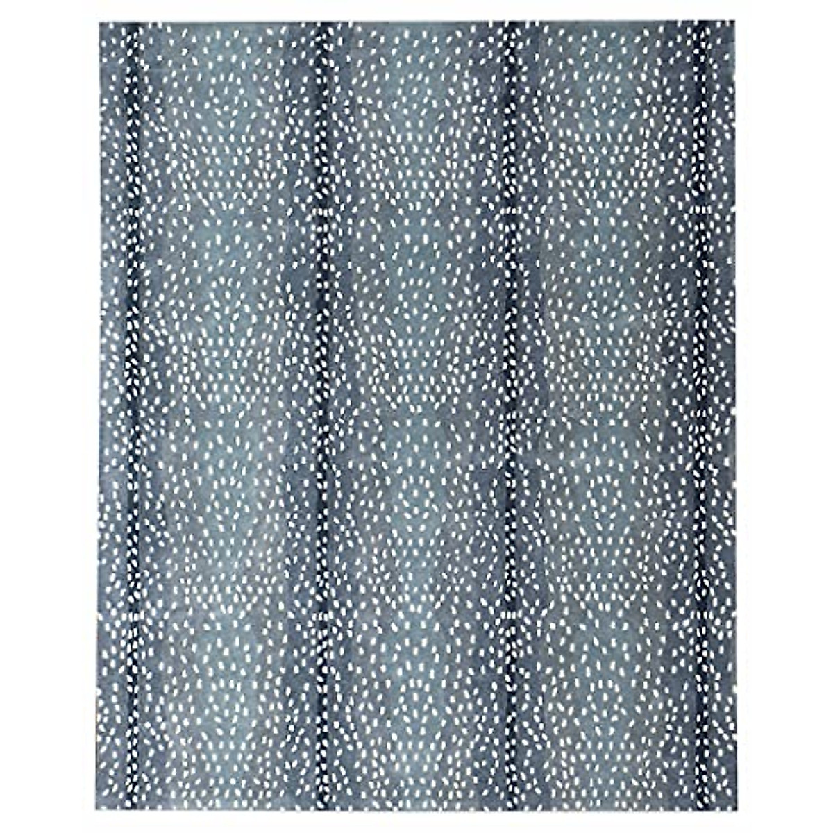Wallard Design Antelope Cheetah Blue Animal Contemporary Handmade 100% Woolen Area Rugs & Carpets (6'x9')