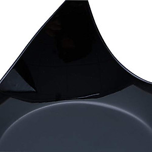 Fineline Settings Disposable Plastic Sample Plates-2.75" | Black | Tiny Temptations | Pack of 10 Trays