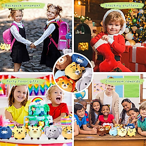 Skylety 9 Pcs Mini Plush Stuffed Animals Bulk 3.15 Inch Cute Soft Decompress Animals Plush Toys for Kids Baby Shower Birthday Charity Donation Gifts Classroom Prizes(Forest Animals)