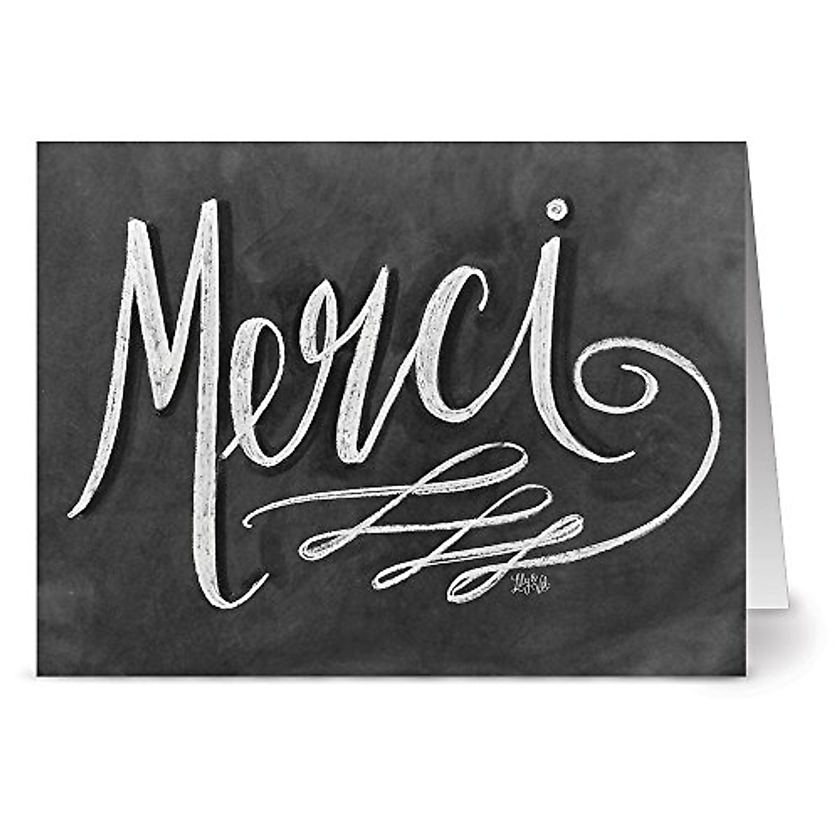 Note Card Cafe Thank You Cards with Kraft Envelopes | 36 Pack | Rustic Chalkboard Thank You | Blank Inside, Glossy Finish | for Greeting Cards, Occasions, Birthdays, Gifts