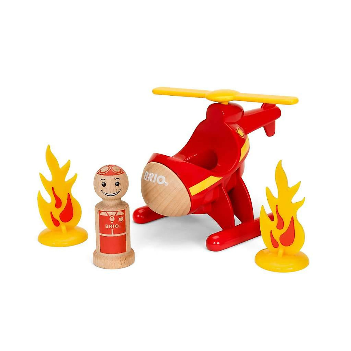 Brio Rescue Helicopter Preschool Toy