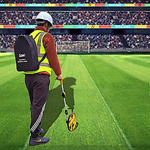 Zozen Metric Measuring Wheel in Meters, Foldable Meters Measure Wheel[Up to 9,999m], Meter Measurement Wheel with Backpack