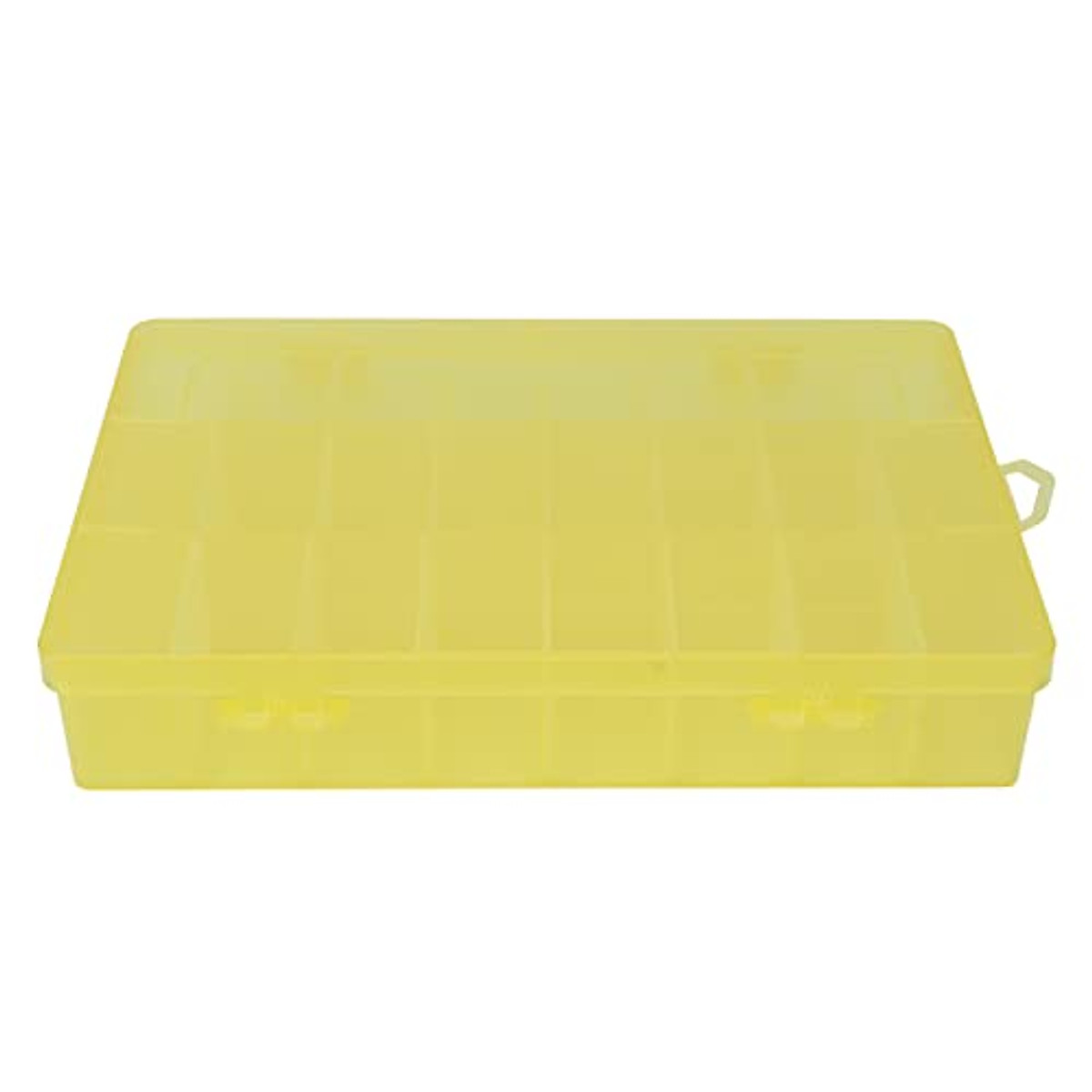 Honio Grids Organizer Box, Removable Plastic Storage Box Clear for DIY Crafts