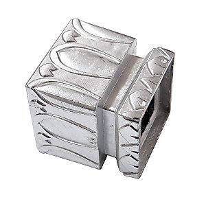 EKSED Fence Post Cap, Acorn Top Fence Finials, Aluminum, Railing Cover for Villa Stair, Mailbox, Deck, Dock, Piling Caps, 2 pcs