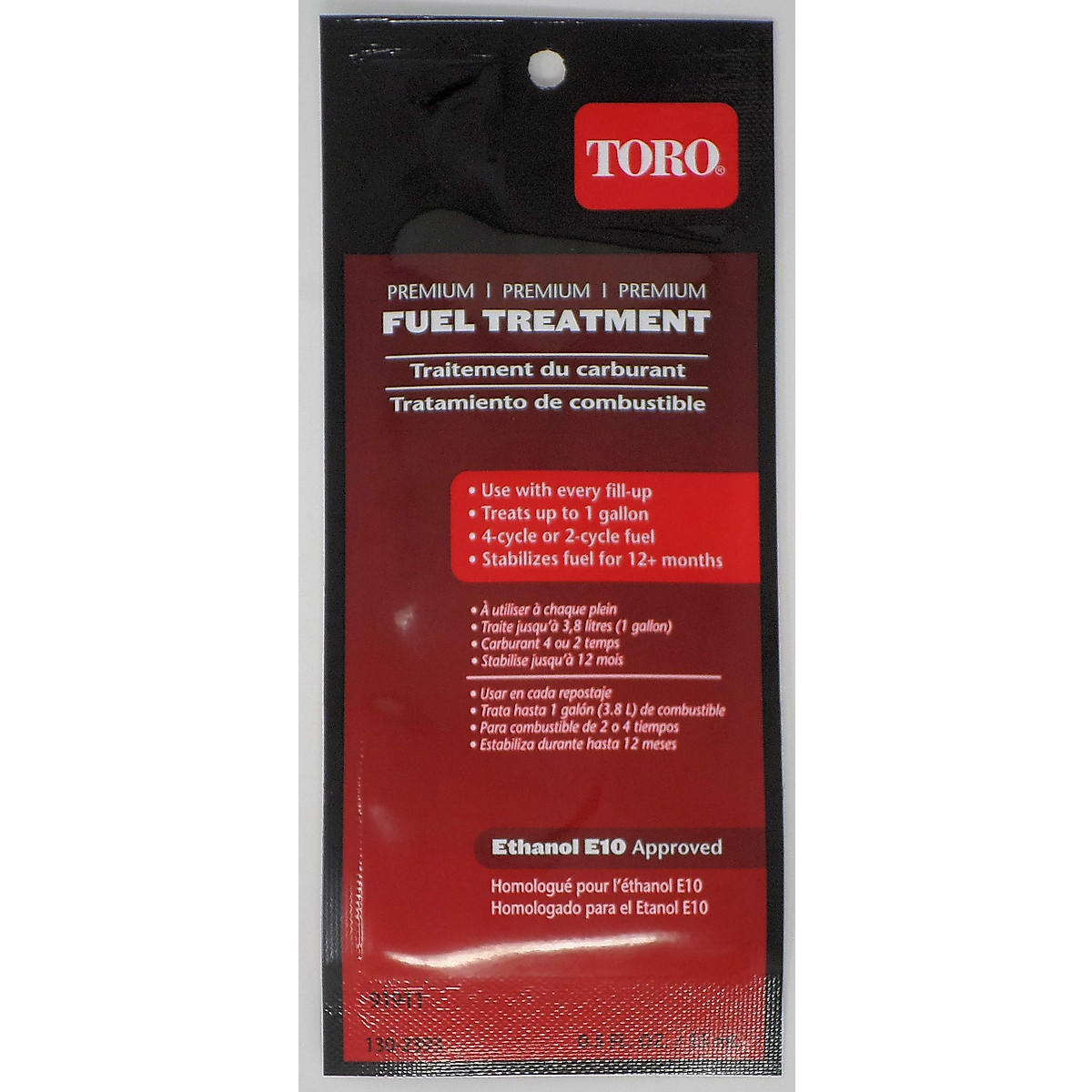 Toro 130-2393 Premium Fuel Treatment .5oz (Treats up to 1 Gallon)