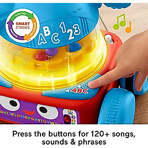 Fisher-Price Baby Toddler & Preschool Toy 4-In-1 Learning Bot With Music Lights & Smart Stages Content For Ages 6+ Months