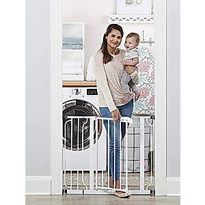 Regalo Easy Step 38.5-Inch Wide Walk Thru Baby Gate, Includes 6-Inch Extension Kit, 4 Pack Pressure Mount Kit, 4 Pack Wall Cups and Mounting Kit