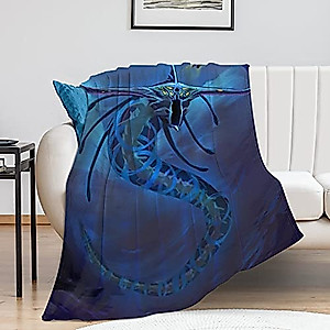 Subnautica Merch Blanket and Throw Comfy Warm Novelty Sherpa Blanket for Bed Sofa Office Travel Gift