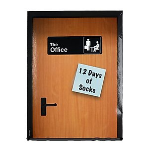 Bioworld The Office TV Show 12 Days Of Socks Advent Calendar Set (Mens shoe size 8-12)