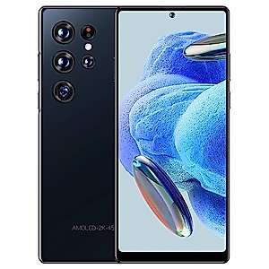 WV LeisureMaster C21 5G Smartphone Unlocked, 7.3" FHD+ Display 180Hz, 120MP Triple Camera,7300 mAh Battery, 4GB+128GB/256GB Android 12 Dual SIM Cell Phones Unlocked with Headset/Pen/GPS/Face ID