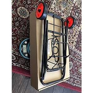 ISOP Shopping Cart Dolly 2 Wheels | Folding Lightweight Hand Truck | Utility Trolley | Portable Foldable | Easy-to-Store - 2 Wheels