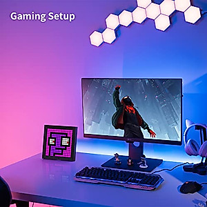 Divoom LED Light Display Panel Suit for RGB Light Bars,with Smart App Control Cool Animation Desk Setup for PC, TV, Gaming Room Decor