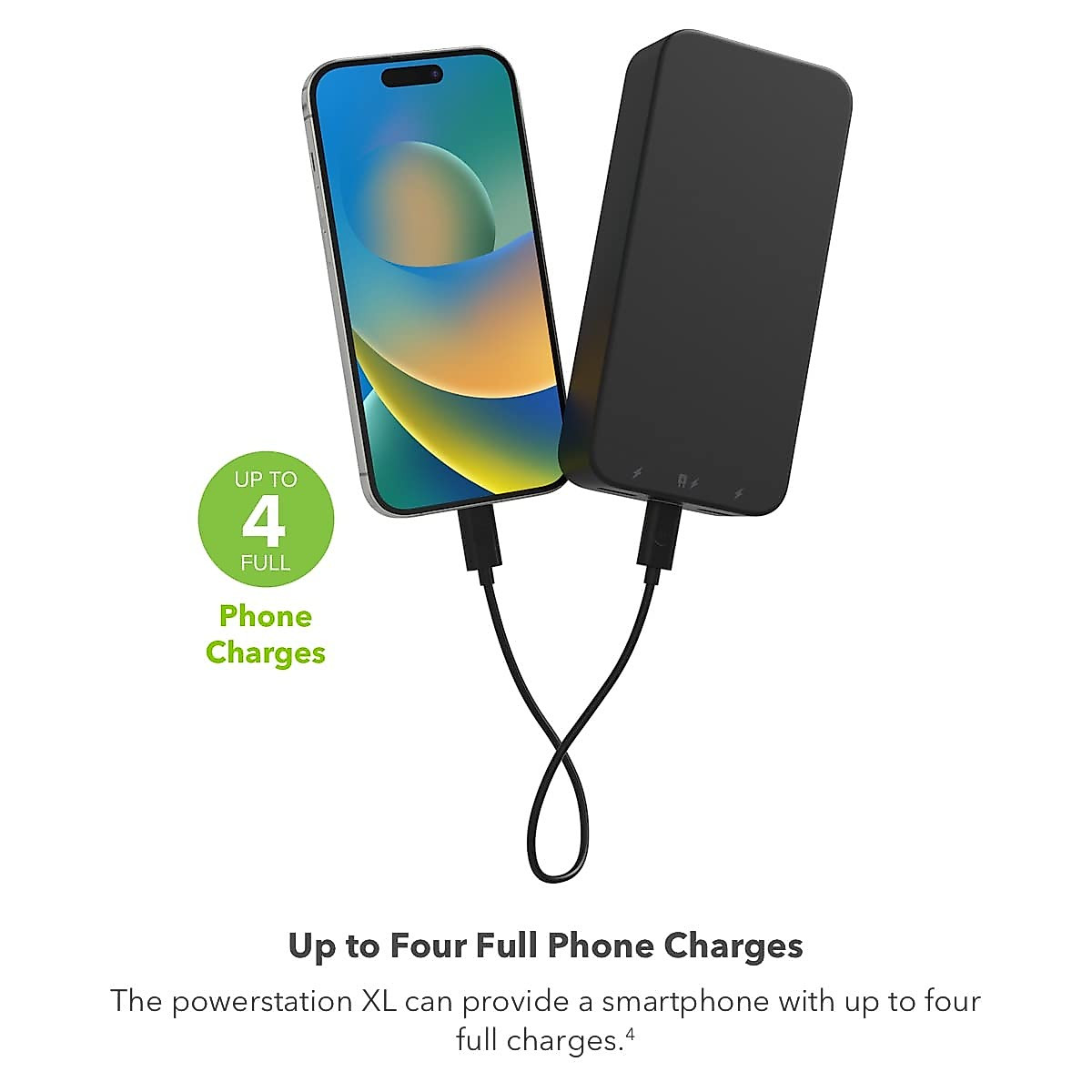 mophie Powerstation XL Power Bank 2023-20,000 mAh Large Internal Battery, (2) USB-A Ports and (1) 20W USB-C PD Fast Charging Input/Output Port, Travel-Friendly