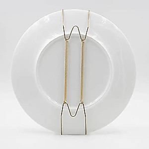 Aketek 10 Pcs 7.5"-9.8" Practical Houseware Platter Invisible Plate Hanger