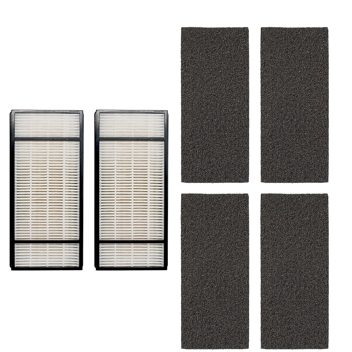 Fette Filter - Air Purifier Filter and Pre-Filter Compatible with Honeywell True HEPA Filter H HRF-H1, HRF-H2 & Filter B HRF-B1, HRF-B2 -(2 HEPA and 4 Pre-Filters)