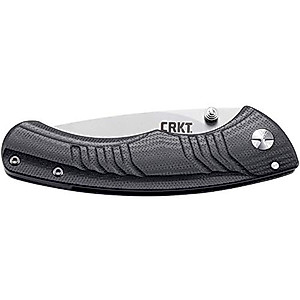 Columbia River Knife & Tool CRKT Full Throttle EDC Folding Pocket Knife, Everyday Carry Utility Folder with Frame Lock, Drop Point Blade with Bead Blast Finish, Outburst Assisted Opening 7031