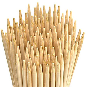 120 PCS Marshmallow Roasting Sticks - Smores Sticks for Fire Pit, Extra Long 36 Inch 5mm Thick Heavy Duty Bamboo Skewers, Kids Safe Roasting Sticks for Campfire, Camping, and Parties(36 Inch -120 PCS)