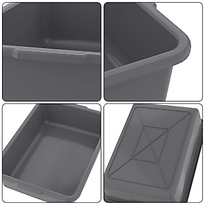 Gainhope 12 Packs Plastic Bus Tubs, 15 L Restaurant Commercial Bus Box