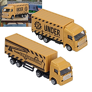 Simulation Mine Truck Model, Alloy Construction Engineering Trucks Model Big Trailer Transport Vehicle Static Car Model Toy