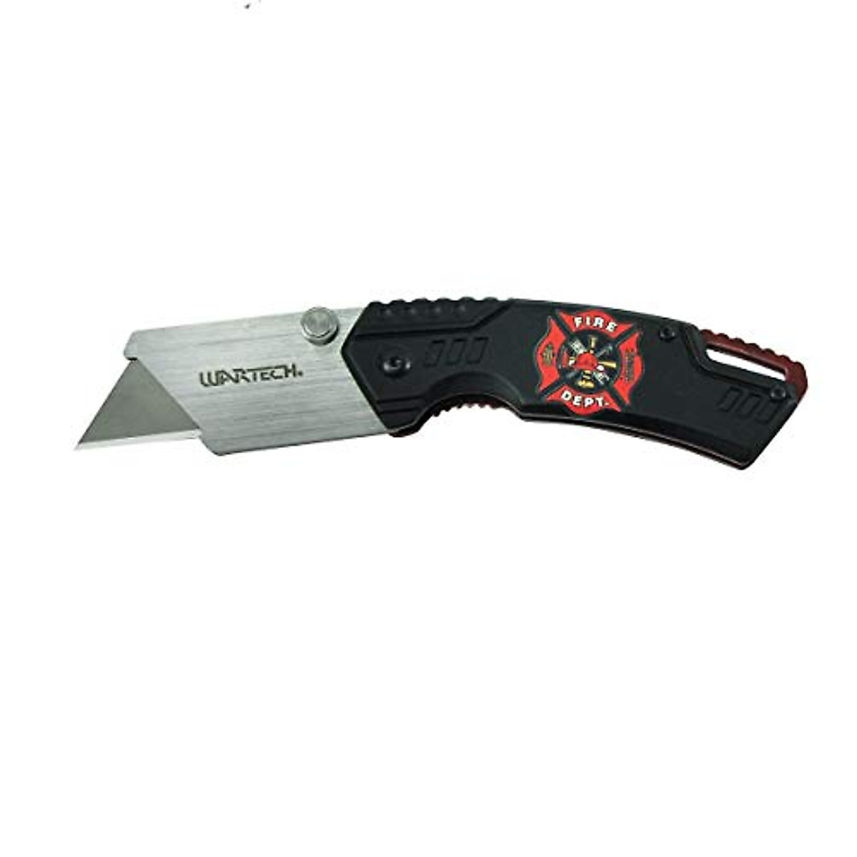 TG,LLC Treasure Gurus Firefighter Folding Box Cutter Pocket Knife Utility Razor Blade Tool Fireman Fire Dept Gift