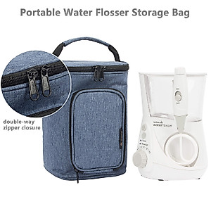 PACMAXI Carrying Bag for Waterpik Water Flosser, Portable Storage Bag for Water Flosser and Accessories Suitable for Travelling, Trips, Camping (Dark Blue)