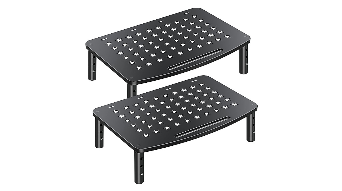 Zimilar Adjustable Monitor Stand Risers - Set of 2