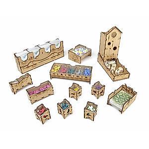 TowerRex Board Game Organizer for Wingspan Board Game Box, Wingspan Expansion, Wingspan European Expansion, Wingspan Oceania Expansion, Wingspan Eggs, Wing Span Board Game, Not for Asia Extension