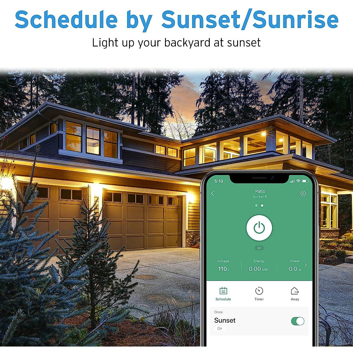 Smart Plug, Smart Home Outdoor Etekcity WiFi Outlet with 2 Sockets, Works with Alexa & Google Home, Wireless Remote Control, Energy Monitoring & Timer Function, IPX4 Waterproof, FCC and ETL Listed