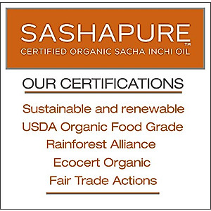 SASHAPURE Healing Shampoo with Sacha Inchi Oil - Sulfate-Free, Color Safe, Strengthens, Restores, Protects Hair, 12 fl. oz.