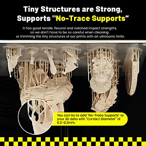 XIAOJIN 8K Resin with High Precision and Sharp Details, Easy Print and Cleaning 3D Printer Resin with Low Odor, Low Water Absorption Rigid Resin, Suitable for Beginners, Peach Color 1000g