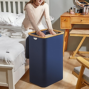 Laundry Basket with Lid, 110L Clothes Hamper for Laundry Basket, Laundry Hamper Organizer for Bedroom, Laundry Room, Dirty Clothing Hamper