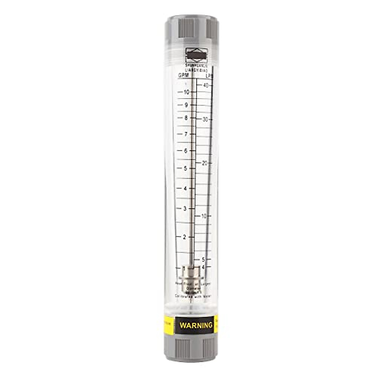 Respicefinem LZM-20G Acrylic Plexiglass Meter 1-10GPM G3/4 Female Thread High Visibility Precision for Industrial Fluid Control Panel Mount Design