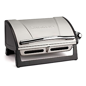 Cuisinart CGG-059A Grillster 8,000 BTU Portable Propane Tabletop Gas Grill and Cuisinart CFGS-222 Take Along Portable Grill Stand Bundle