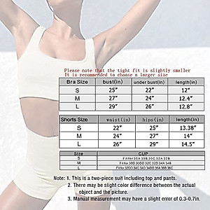 TWFRHC Women's Workout Sets Ribbed Tank 2 Piece Seamless High Waist Gym Outfit Yoga Shorts Sets