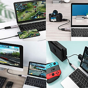 Winkoox Video Capture Cards, 4k Cam Link Card HDMI to USB 3.0, Record to DSLR Camcorder Action Cam Capture Devices for Gaming, Live Broadcasting, Streaming, Video Conference, Silver