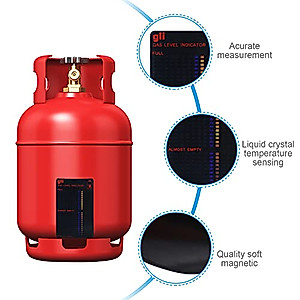 Magnetic Propane Tank Level Indicator: 6 Pack Propane Tank Sensors Propane Tank Gauge Monitor Propane Tank Gas Level Indicator Propane Gauge, for Home Kitchen Tool