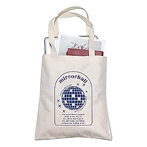 TOBGBE Album Idea Gifts Singer Album Version Tote Bag Singer's Merchandise Song Inspired Shopping Bag Singer Support Gift (Trapeze Tote)