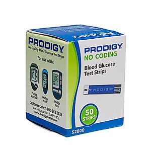 Prodigy 52800 No Coding Blood Glucose Test Strips