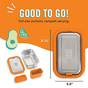 DASH The Fit Cook x Stainless Steel Lunch Box