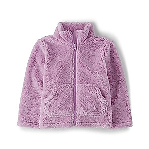 The Children's Place,and Toddler Light-weight, Zip-Front, Jacket,LILAC DUST,18-24 Monts