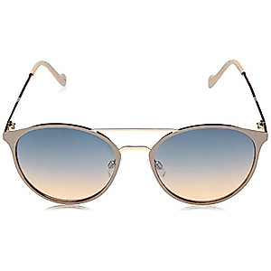 Jessica Simpson Women's J5564 Retro Metal Round Sunglasses with UV400 Protection - Glamorous Sunglasses for Women, 56mm