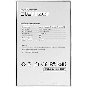 UV Phone Sterilizer, Portable UVC Light Cell Phone Sanitizer, Smartphone Cleaner with Aromatherapy Function, Cell Phone Disinfector (Black)