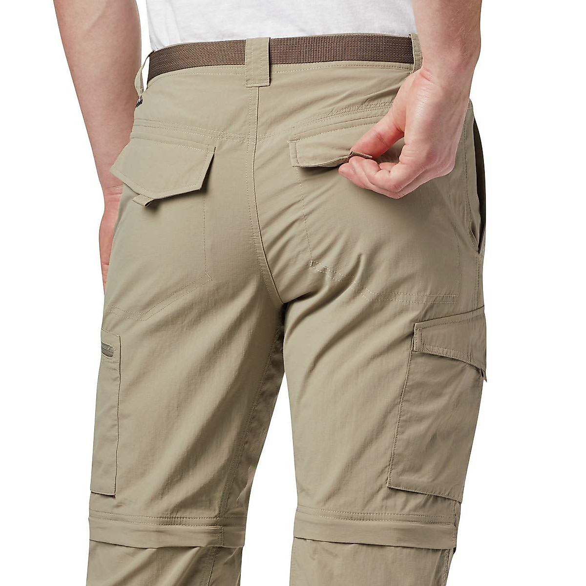 Columbia Men's Silver Ridge Convertible Pant, Breathable, UPF 50 Sun Protection, Tusk, 36x32