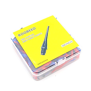 ROOBEEO Soft Dart Tip 2BA Thread Soft Tip Dart Points 300 Packs 3 Colors Plastic Dart Tips Replacement Dart Accessories