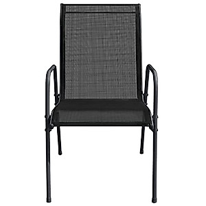 WFAUIBR Dining Set 3 Piece Patio ，Conversation Sets with Coffee Table ，for Portico, Backyard, Balcony, Pool Side, Garden, Living Room，Black/A
