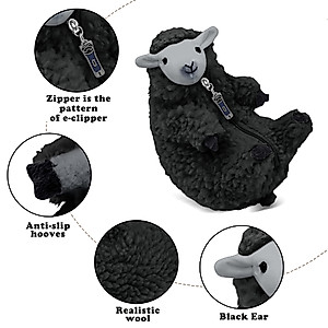 AGRIMONY Cute Shaved Black Sheep Stuffed Animals-Kawaii Lamb Plush Toys Valentines Mothers Day Birthday Easter Funny Gifts for Kids Girls Boys Teens Women Small Plushies Stuffed Sheep Plushie Decor
