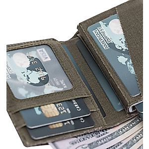 BOSANI Tactical Waterproof Canvas Mechanized Wallets (Light Green)