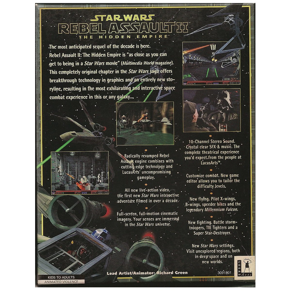 Star Wars: Rebel Assault Ii: The Hidden Empire [PC Game]